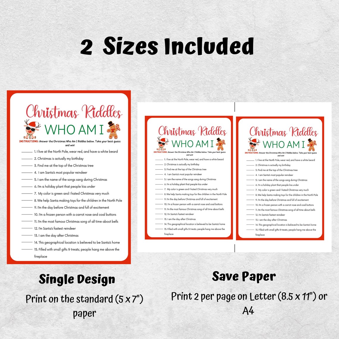 Christmas Games, Who Am I Riddles, Christmas Party Games, Christmas ...