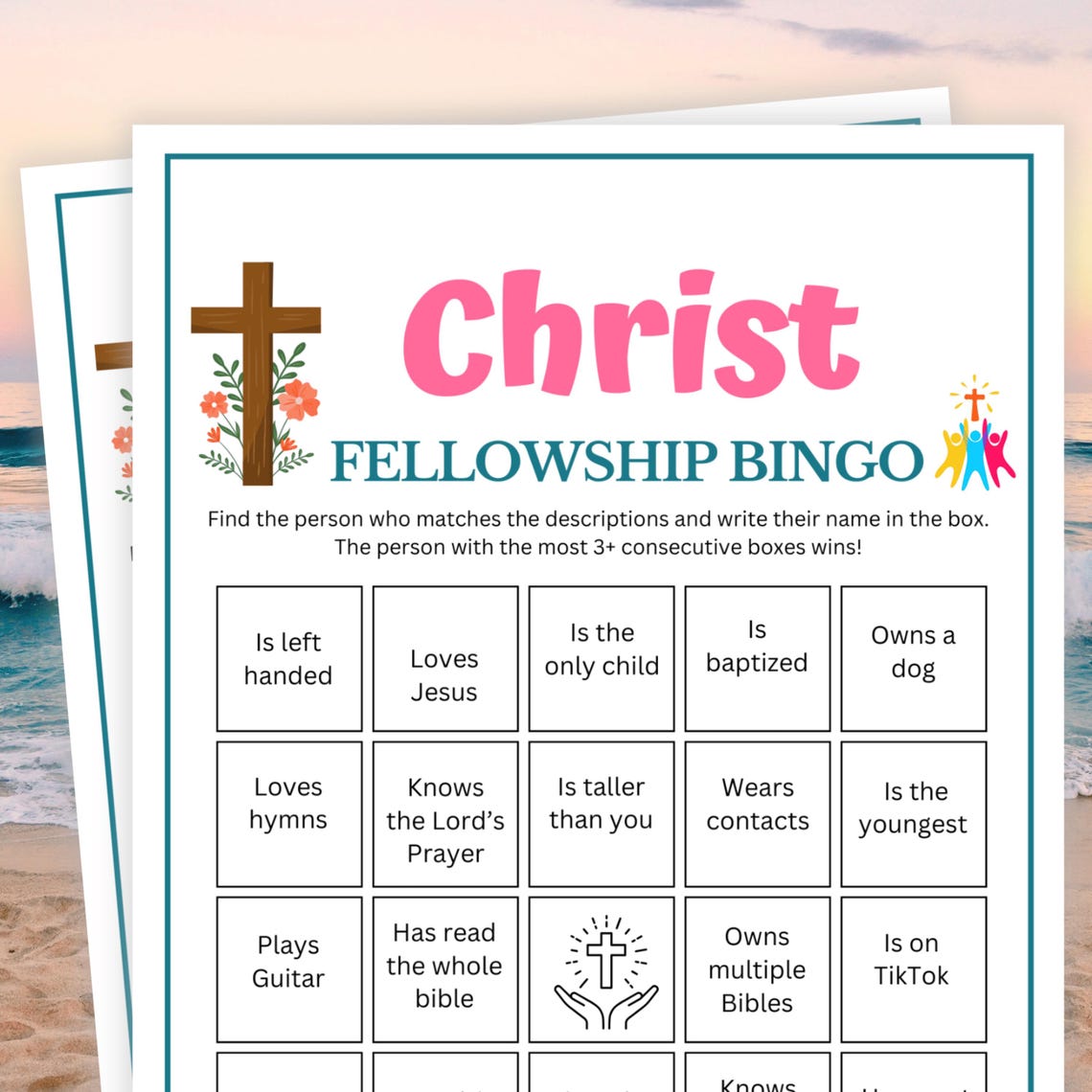 Bible Games, Fellowship Bingo, Sunday School Games, Womens Ministry ...