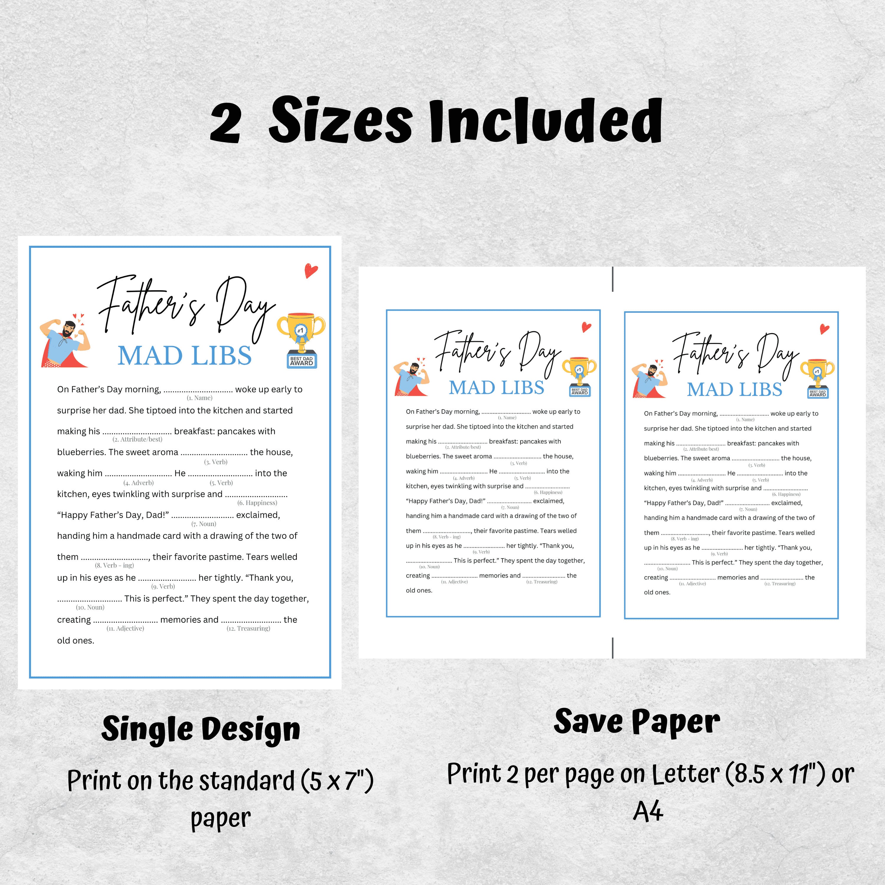 Fathers Day Games, Fathers Day Mad Libs, Bedtime Story for Kids ...