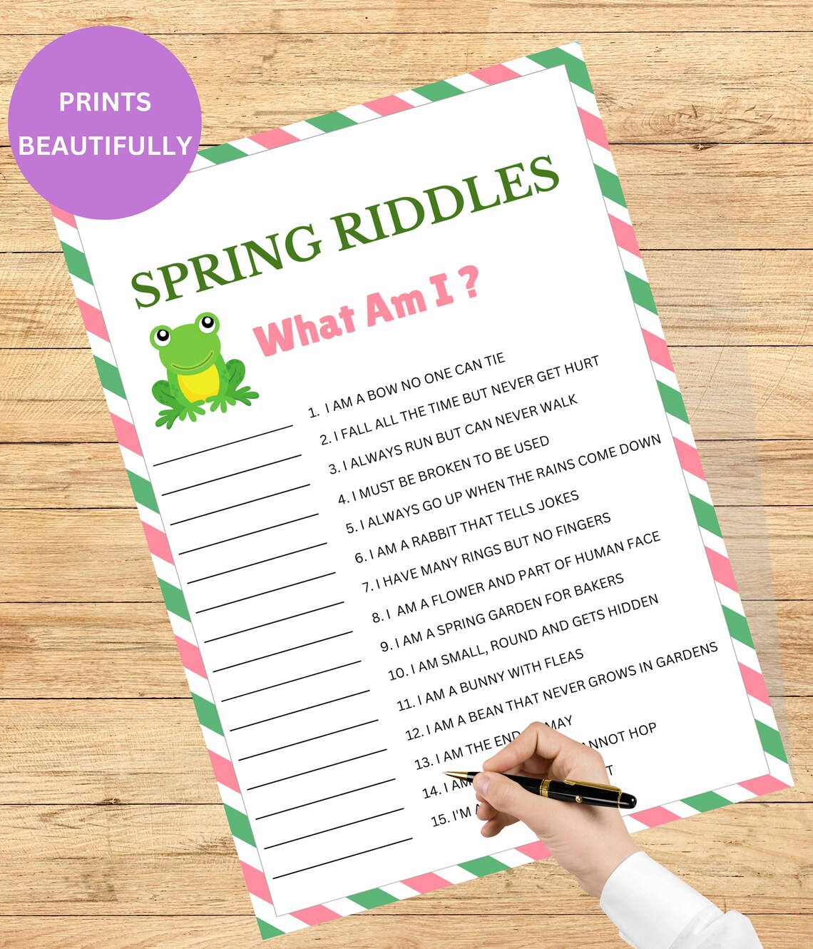 Spring Riddles, What Am I Riddles, Riddles for Kids, Easter Riddles ...