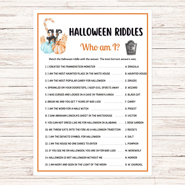 Adult Halloween Games - Etsy