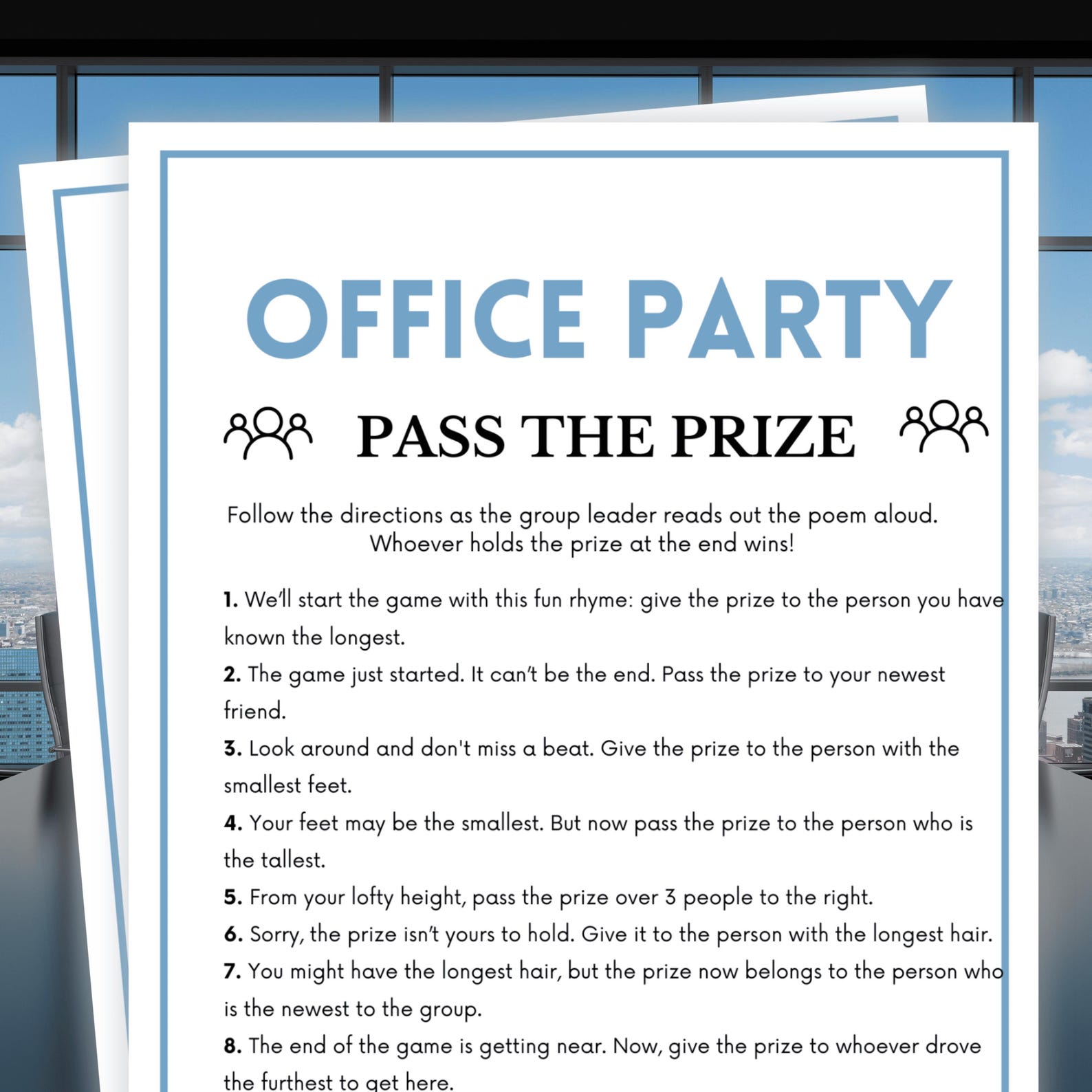 Office Party Games, Pass the Prize, Team Building Games, Office Games ...