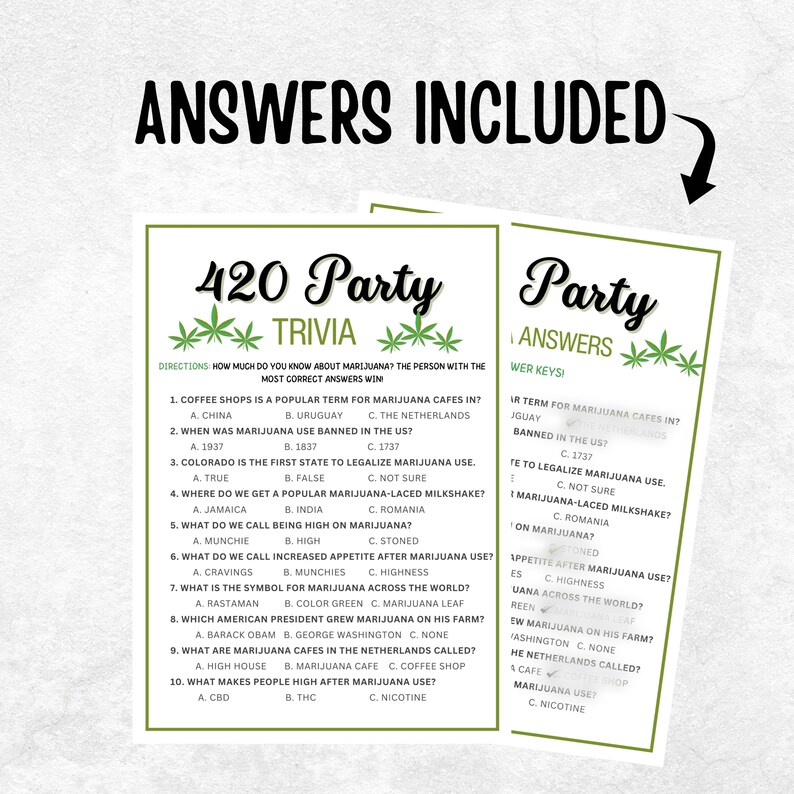 420 Party Games, 420 Trivia, Sleepover Party Games, Slumber Party Games ...