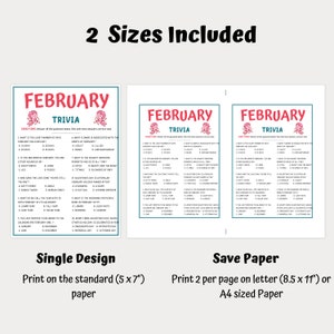 February Games, February Trivia, Birthday Games, Brunch Games, Team ...