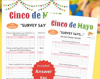 Cinco De Mayo Games Bundle, 35 Game SUPER Bundle, Cinco De Mayo Party ...