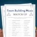 Team Building Games, Songs Match up Trivia, Party Games for Teammates ...