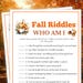 Fall Riddles, Fall Games, Autumn Riddles for Kids and Adults, Fall ...