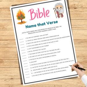 Bible Games, Name That Verse Game, Bible Games Printable, Women's ...