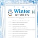 Winter Games, Riddles, Winter Party Games, Winter Riddles, Birthday ...