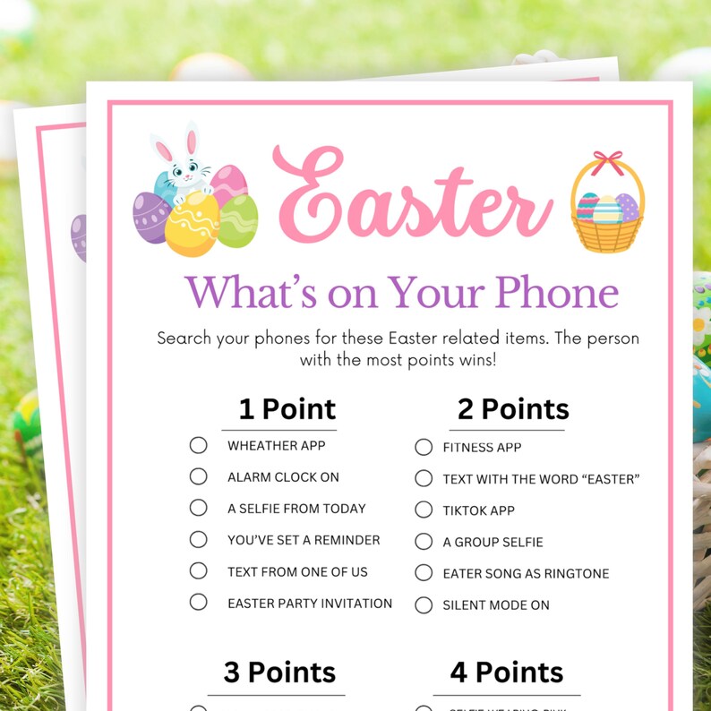 Easter Games, Whats on Your Phone, Easter Party Games, Bible Games ...