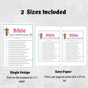 Bible Games, Fact or Fiction, Bible Study Games, Bible Games for Kids ...