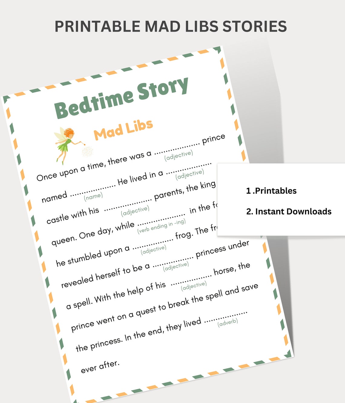 Mad Libs for Kids, Mad Libs Bundle, Bedtime Story for Kids, Bedtime ...