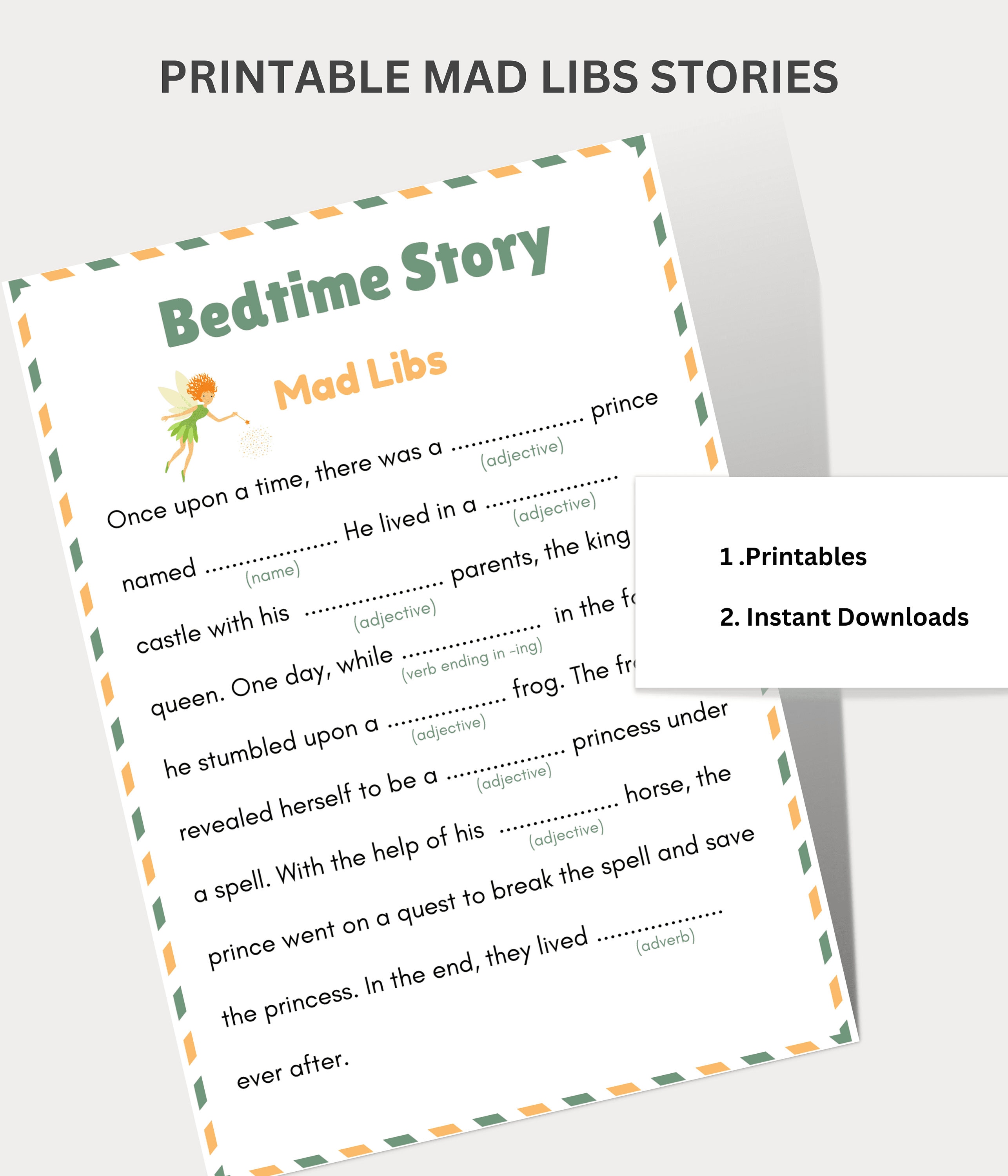 Mad Libs for Kids, Mad Libs Bundle, Bedtime Story for Kids, Bedtime ...