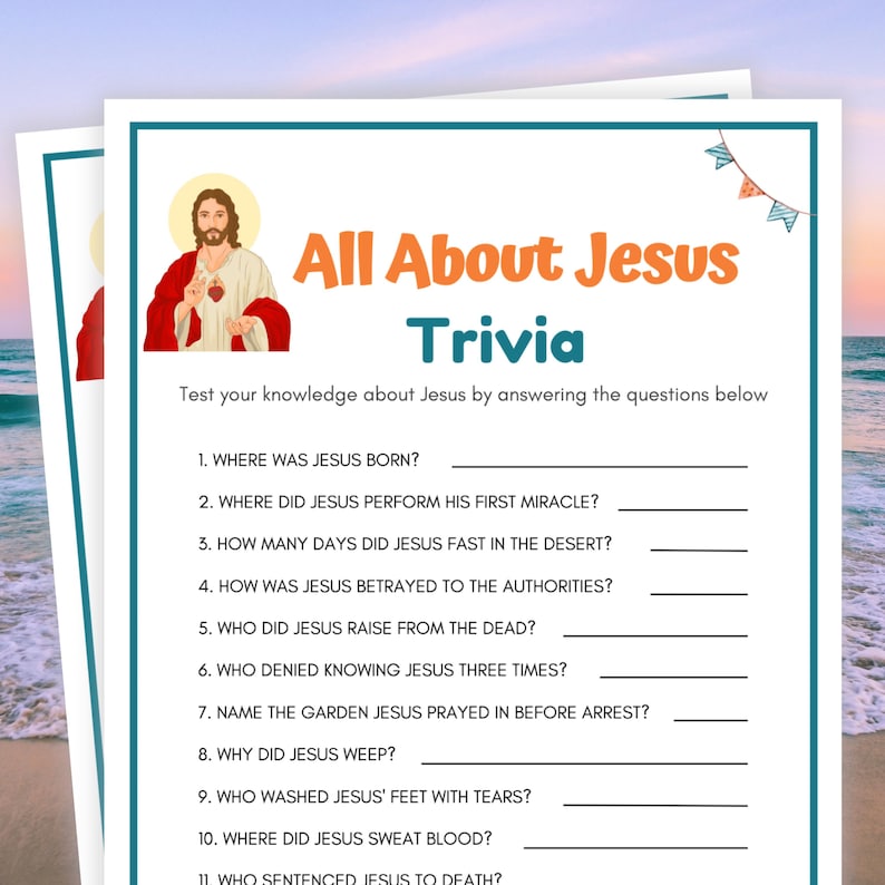 Bible Trivia, About Jesus Trivia, Bible Games, Bible Games for Kids and ...