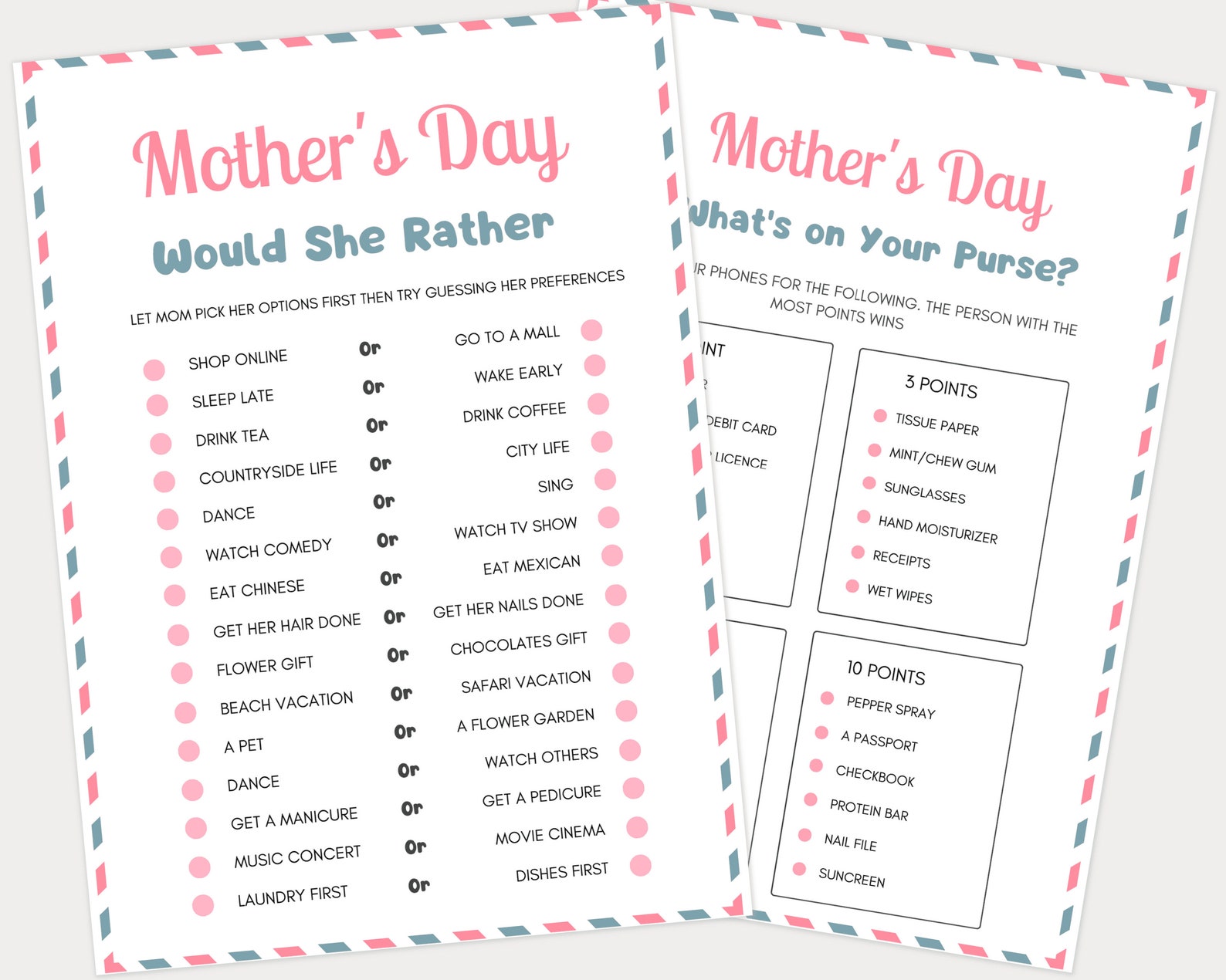 Mothers Day Games, Mother's Day Games Bundle, Mother's Day Party Games ...
