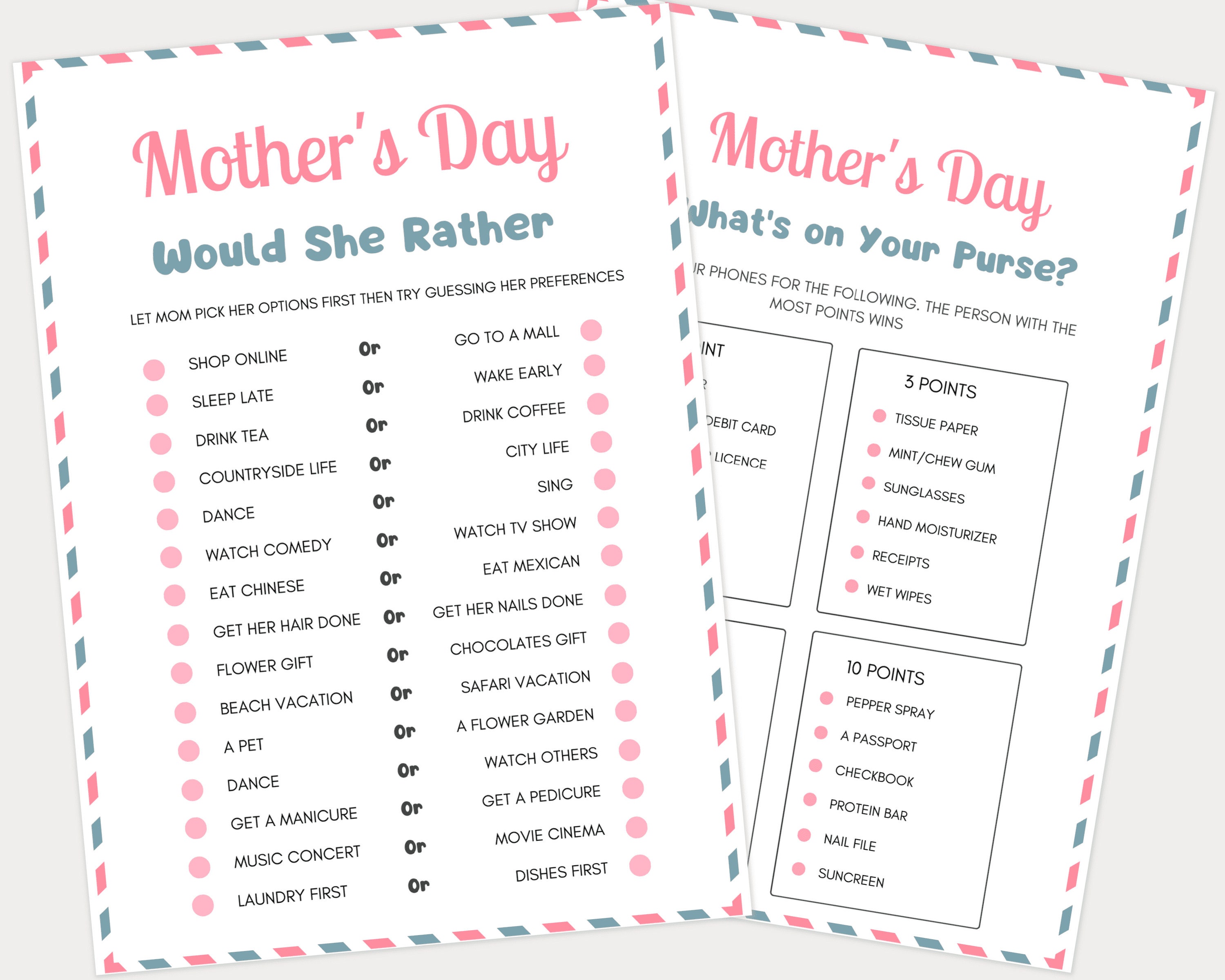 Mothers Day Games, Mother's Day Games Bundle, Mother's Day Party Games ...