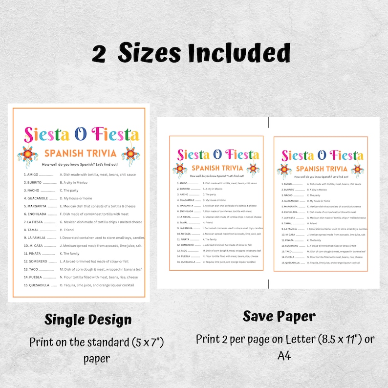 Fiesta Games, Spanish Trivia, Fiesta Party Games, Mexican Party Games ...