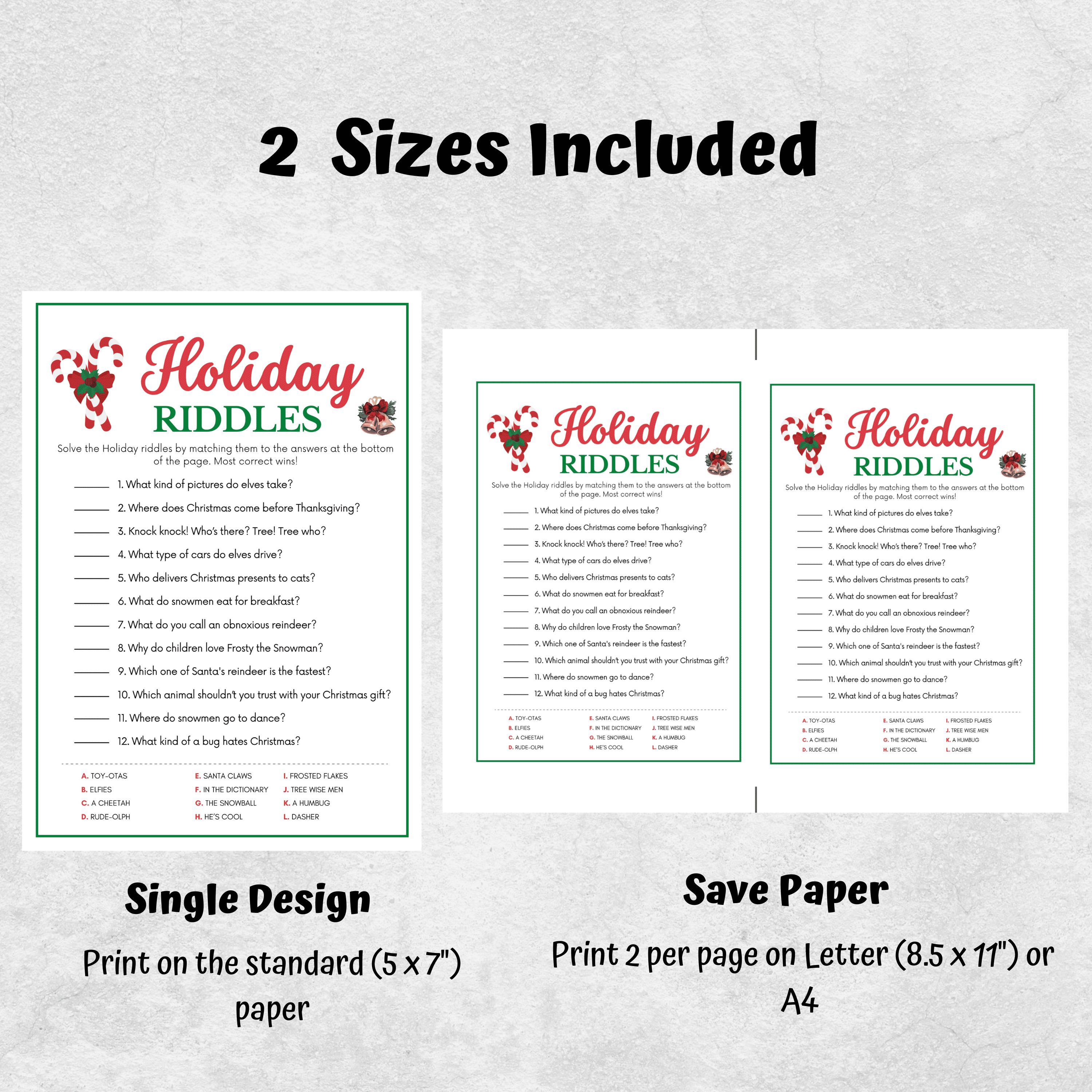 Holiday Office Party Trivia, Holiday Riddles, Holiday Games, Office ...