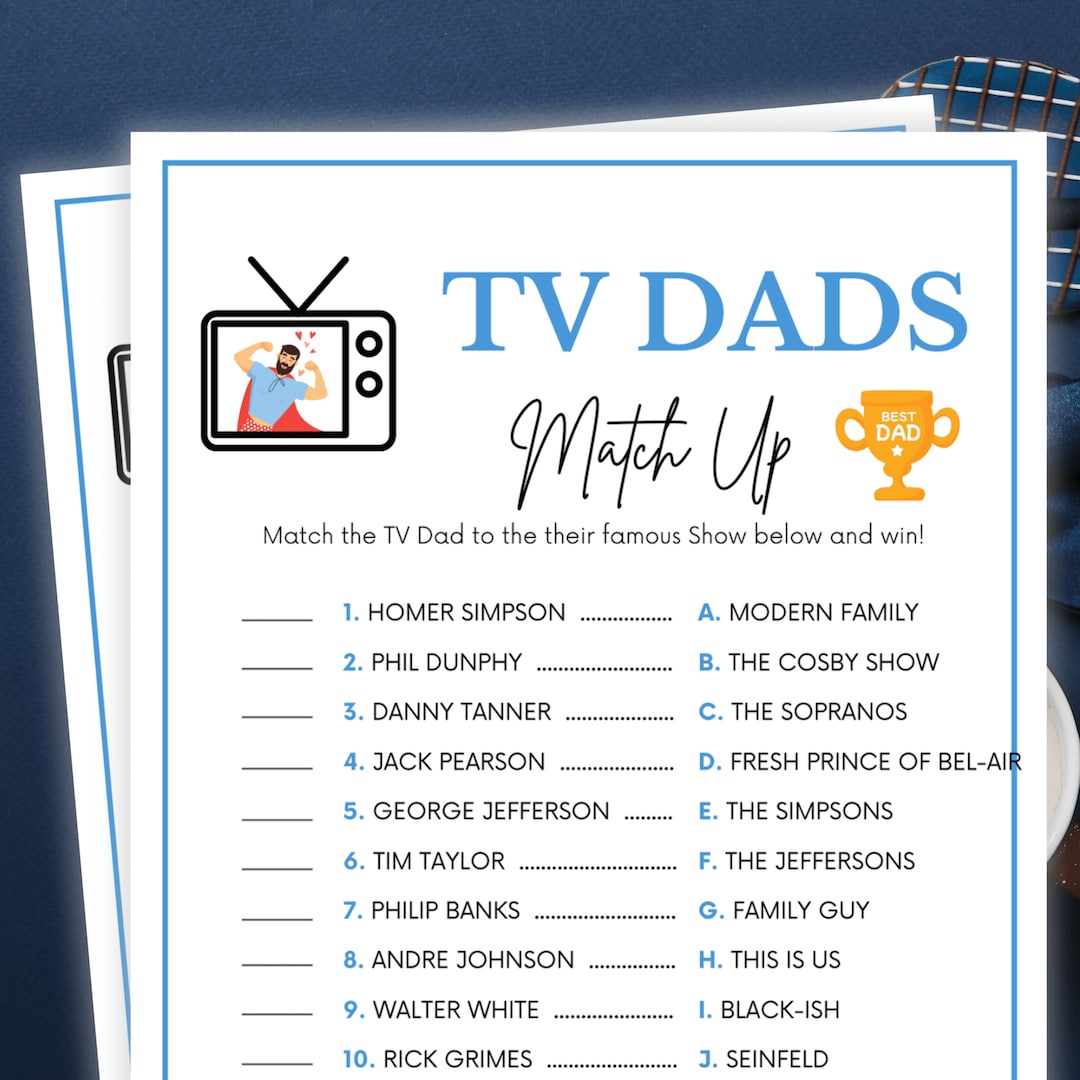 Fathers Day Games, TV Dads, Fathers Day Trivia, Fathers Day Party Games ...