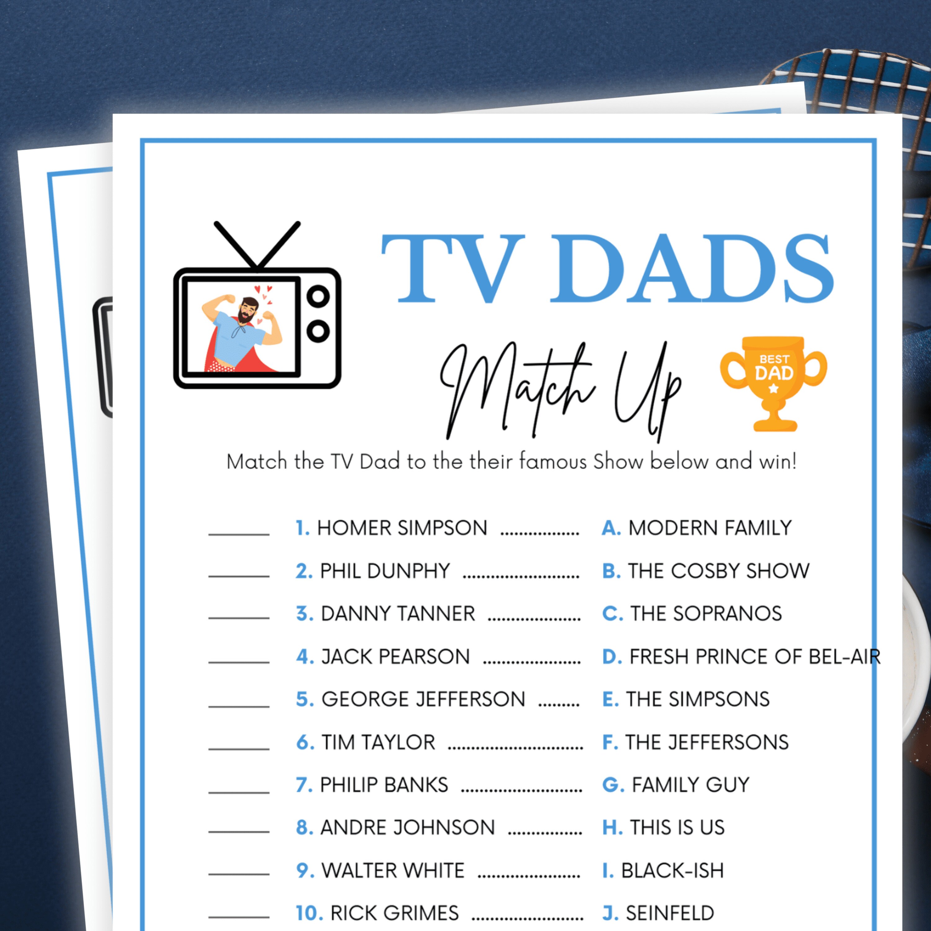 Fathers Day Games, TV Dads, Fathers Day Trivia, Fathers Day Party Games ...