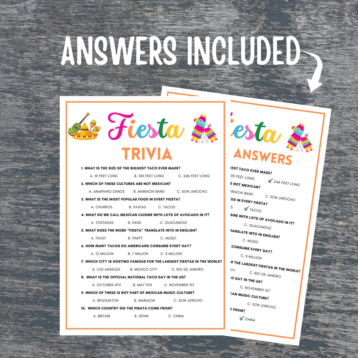 Fiesta Games, 35 Game SUPER Bundle, Fiesta Party Games, Birthday Fiesta ...