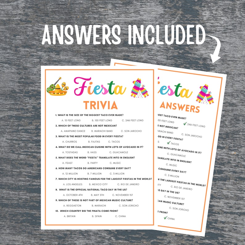 Fiesta Games, 35 Game SUPER Bundle, Fiesta Party Games, Birthday Fiesta ...