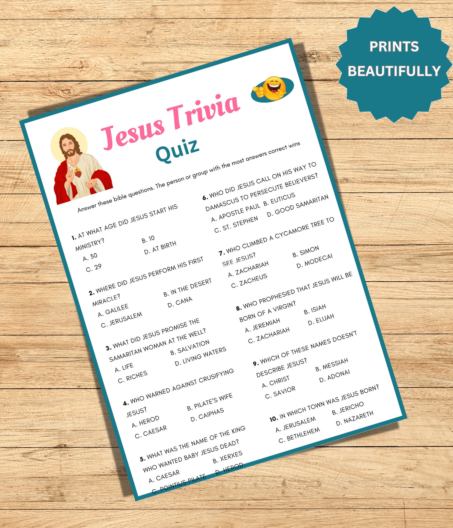 Bible Games, Jesus Trivia, Bible Trivia, Bible Games for Kids & Adults ...