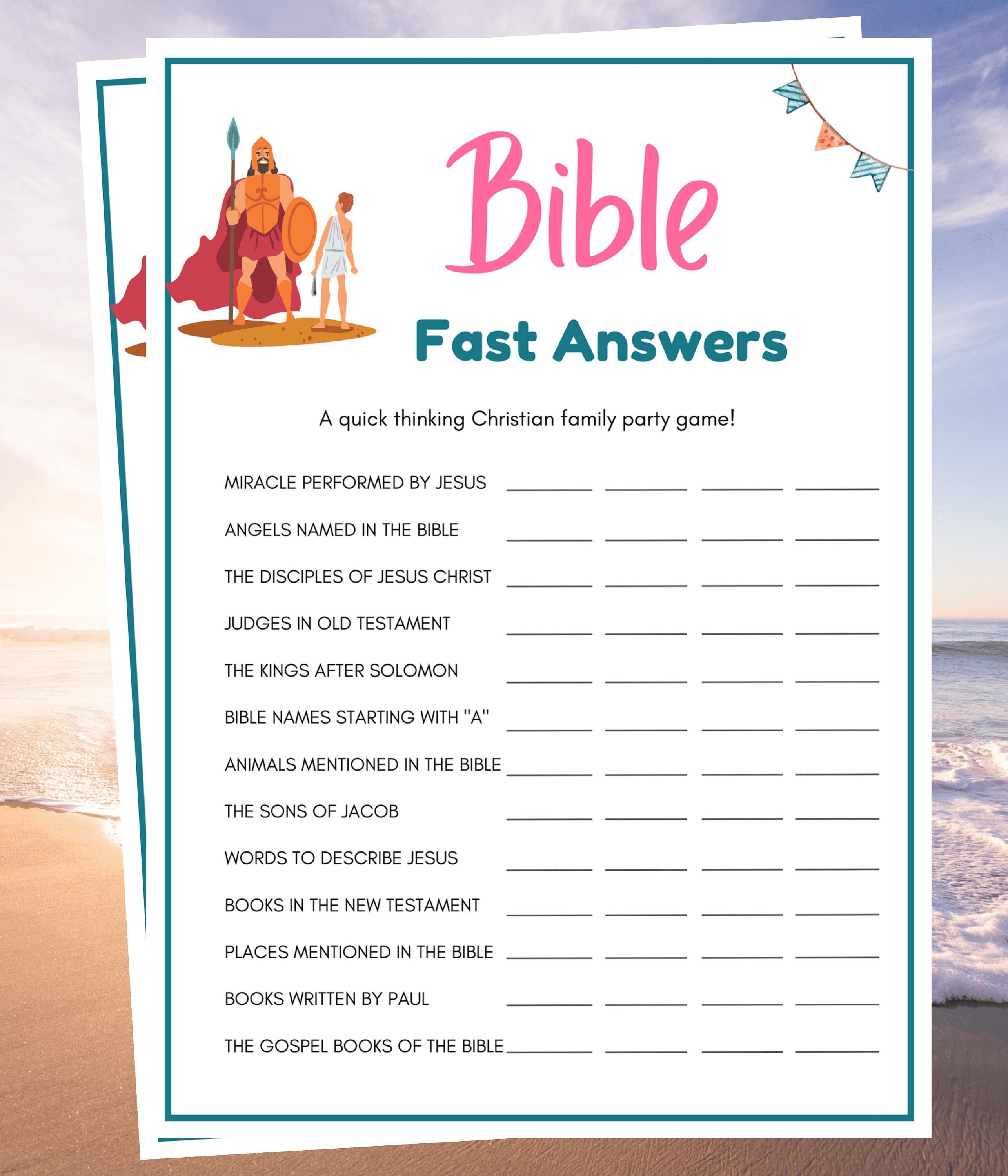 Bible Trivia, Fast Answers, Bible Games, Bible Games for Kids & Adults ...