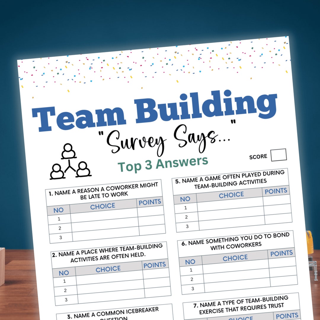 Team Building Trivia, Family Feud, Team Building Activity, Coworker ...