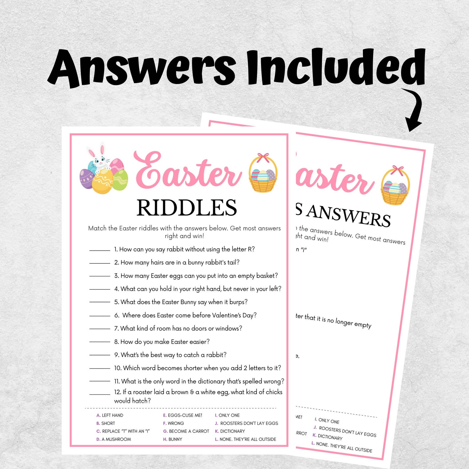 Easter Riddles, Easter Games, Easter Party Games, Easter Games for Kids ...