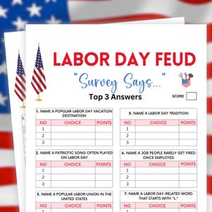 Labor Day Trivia, Labor Day Feud, Labor Day Party Games, Family Feud ...