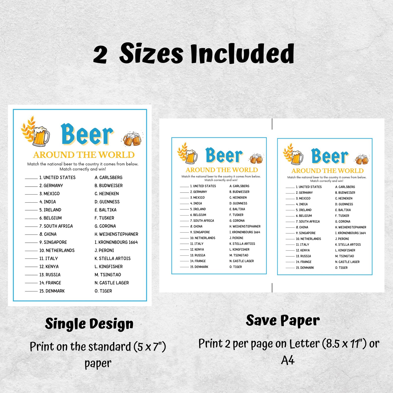 Beer Trivia, Drinking Party Games, Oktoberfest Games, Oktoberfest Party ...