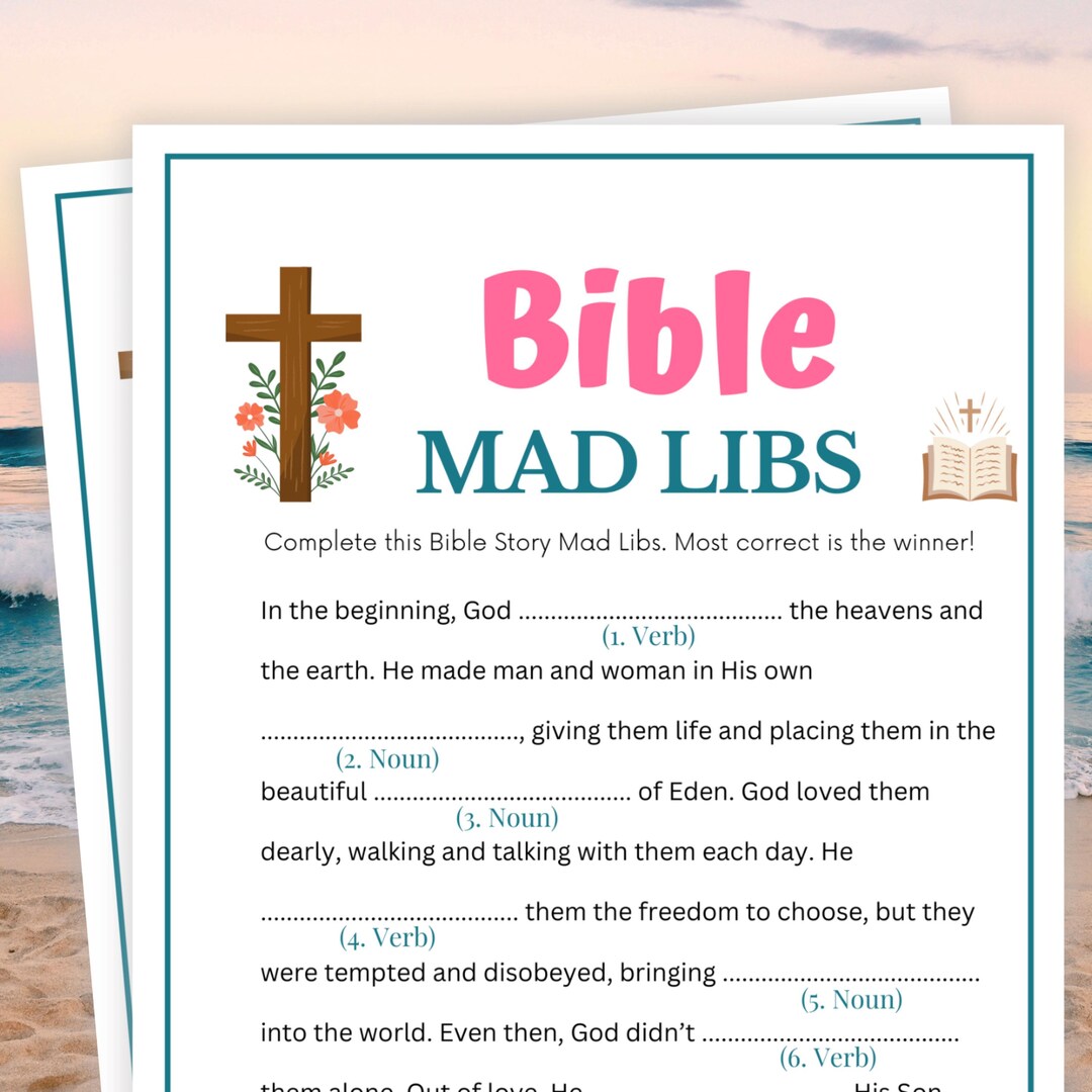 Bible Games, Madlibs, Bible Study Games, Bible Games for Kids, Sunday ...