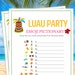 Luau Party Games, Emoji Pictionary, Luau Trivia, Tiki Party Games ...