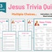 Bible Games, Jesus Trivia Quiz, Bible Games for Kids, Jesus Trivia ...