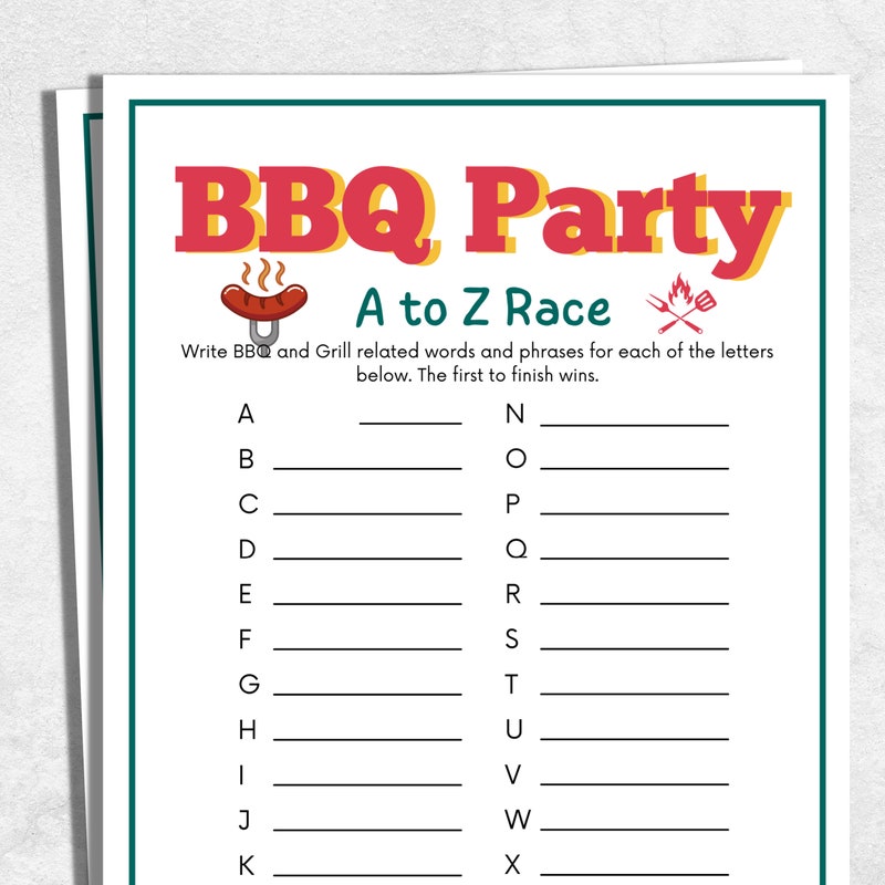Bbq Games - Etsy