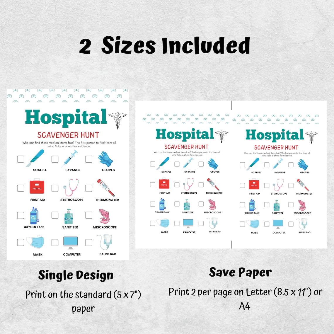 Nurse Games, Hospital Scavenger Hunt, Medical Games, Nurse Party Games ...