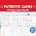 Patriotic Party Games 50 Games Bundle Patriotic Games Patriotic Party ...
