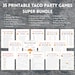 Taco Party Games, 35 Game SUPER Bundle, Taco Tuesday Games, Taco Party ...