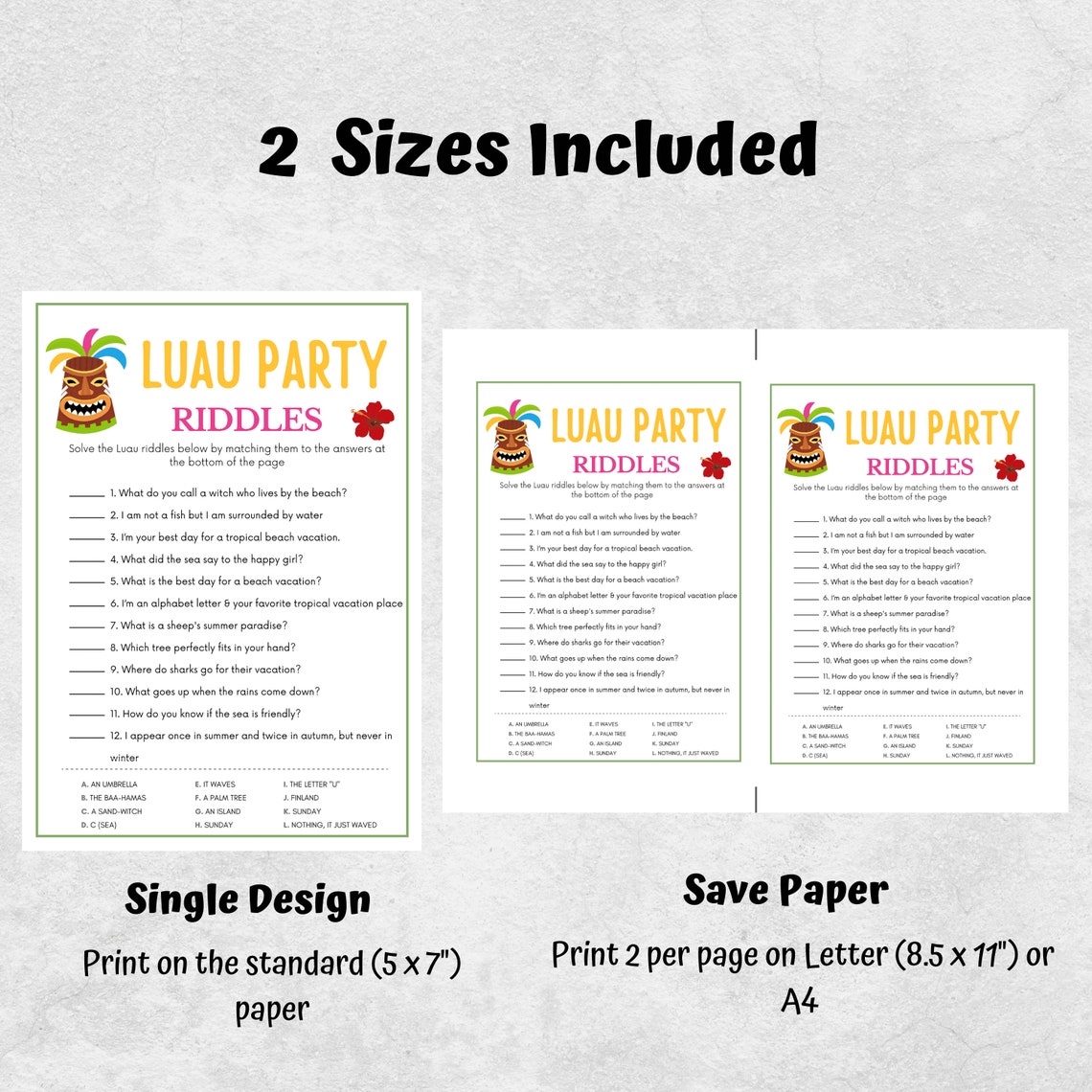 Luau Party Games, Luau Riddles, Luau Games, Luau Birthday Party Games ...