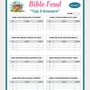 Bible Games, Friendly Feud, Bible Trivia, Bible Games for Kids & Adults ...