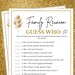 Family Reunion Games, Guess Who, Family Reunion Party Games, Family ...