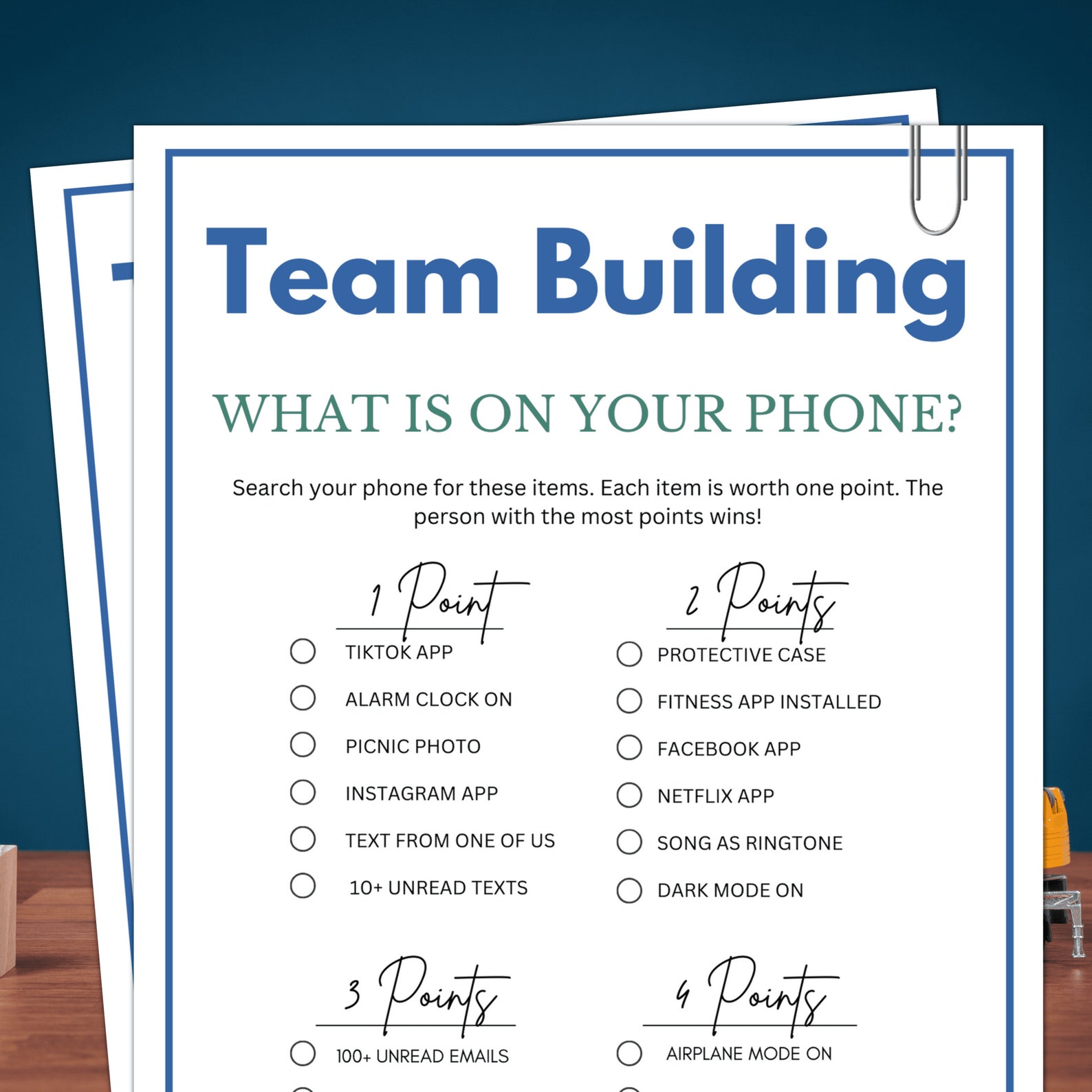 Team Building Games, What is on Your Phone?, Scavenger Hunt, Activity ...