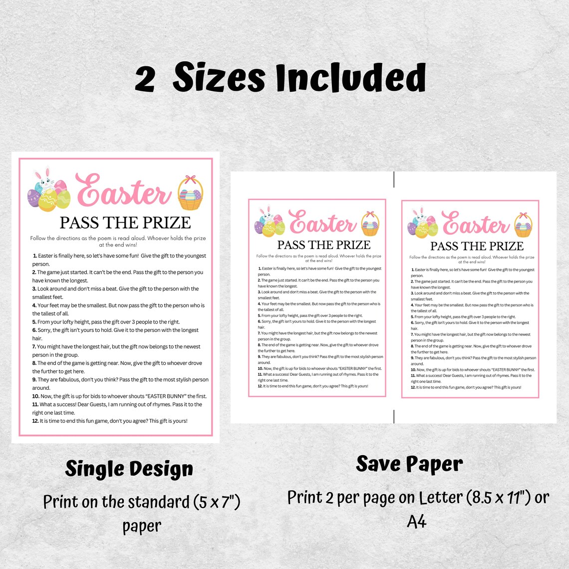 Easter Games, Easter Pass the Prize, Easter Party Games, Easter Game ...