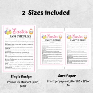 Easter Games, Easter Pass the Prize, Easter Party Games, Easter Game ...
