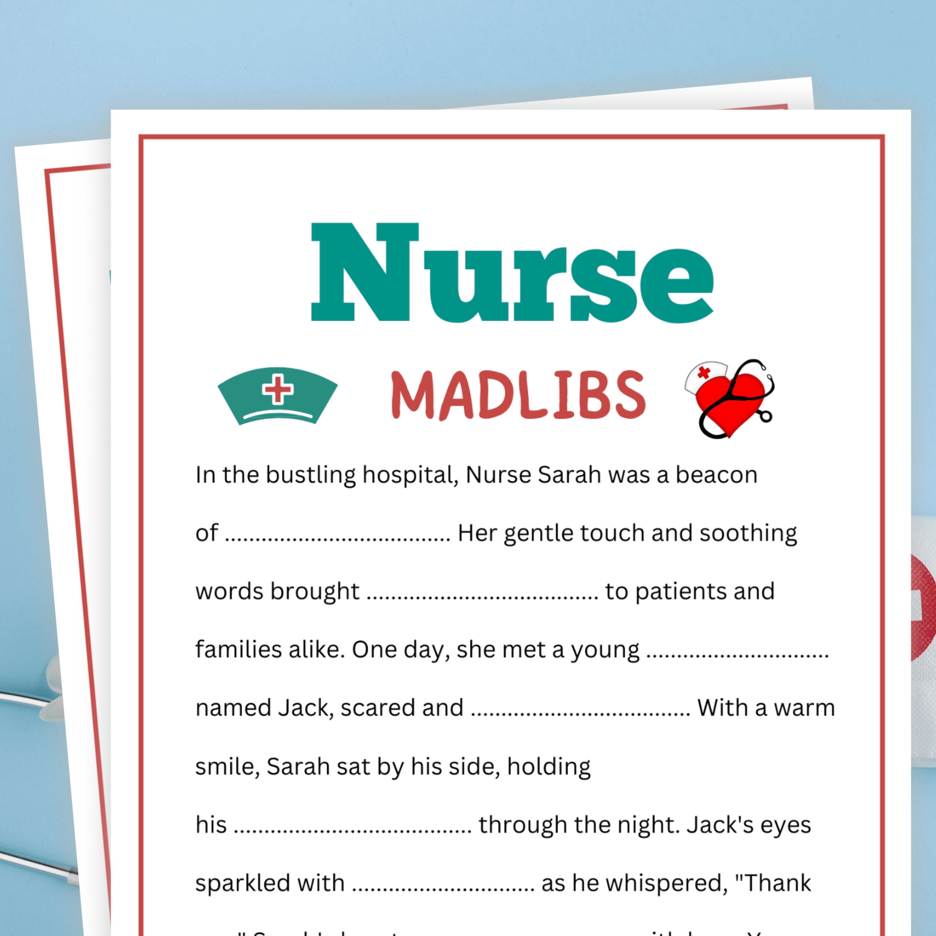 Nurse Games, Madlibs Story Game, Nurse Party Games, Nurse Graduation ...
