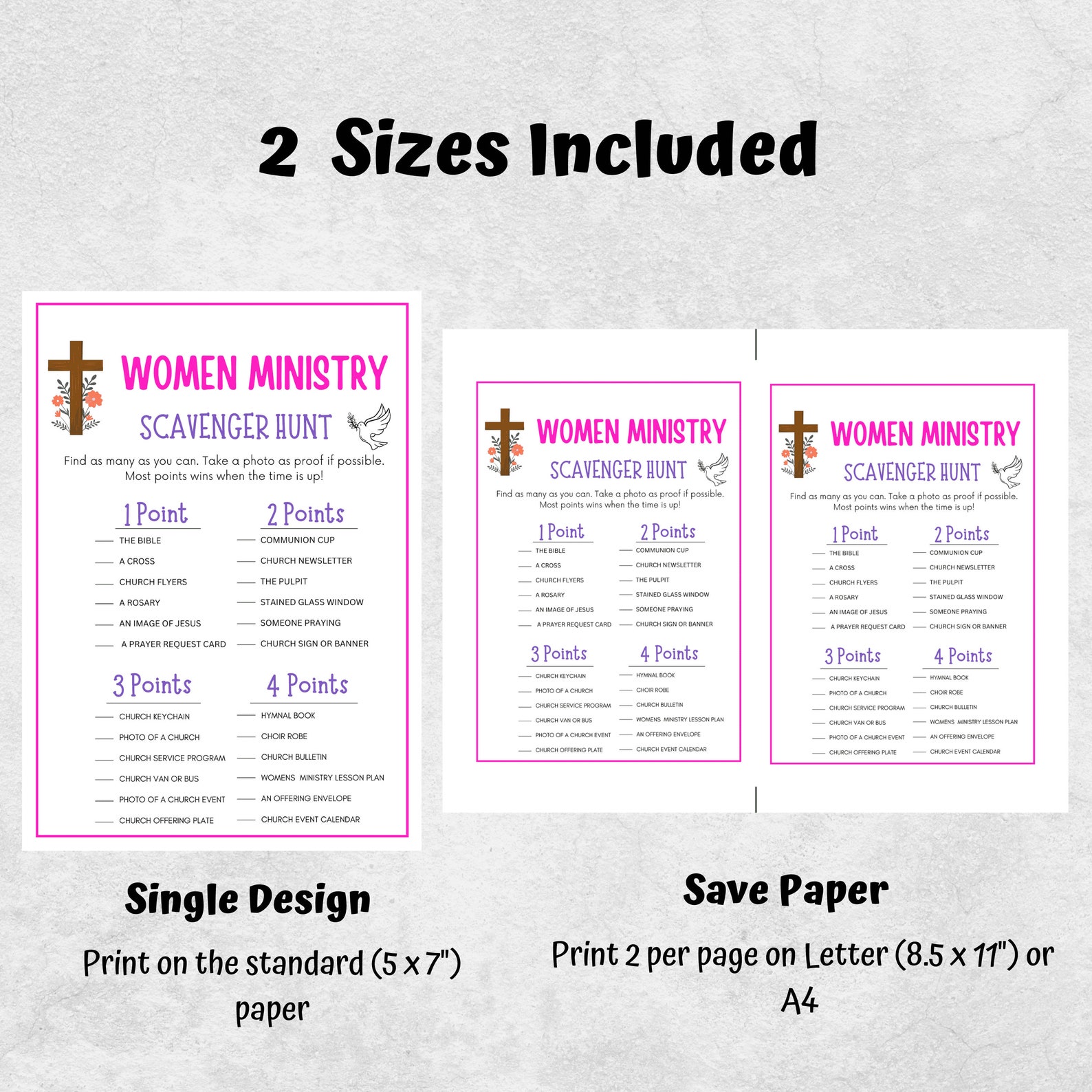 Womens Ministry Games, Scavenger Hunt, Womens Retreat Games, Womens ...