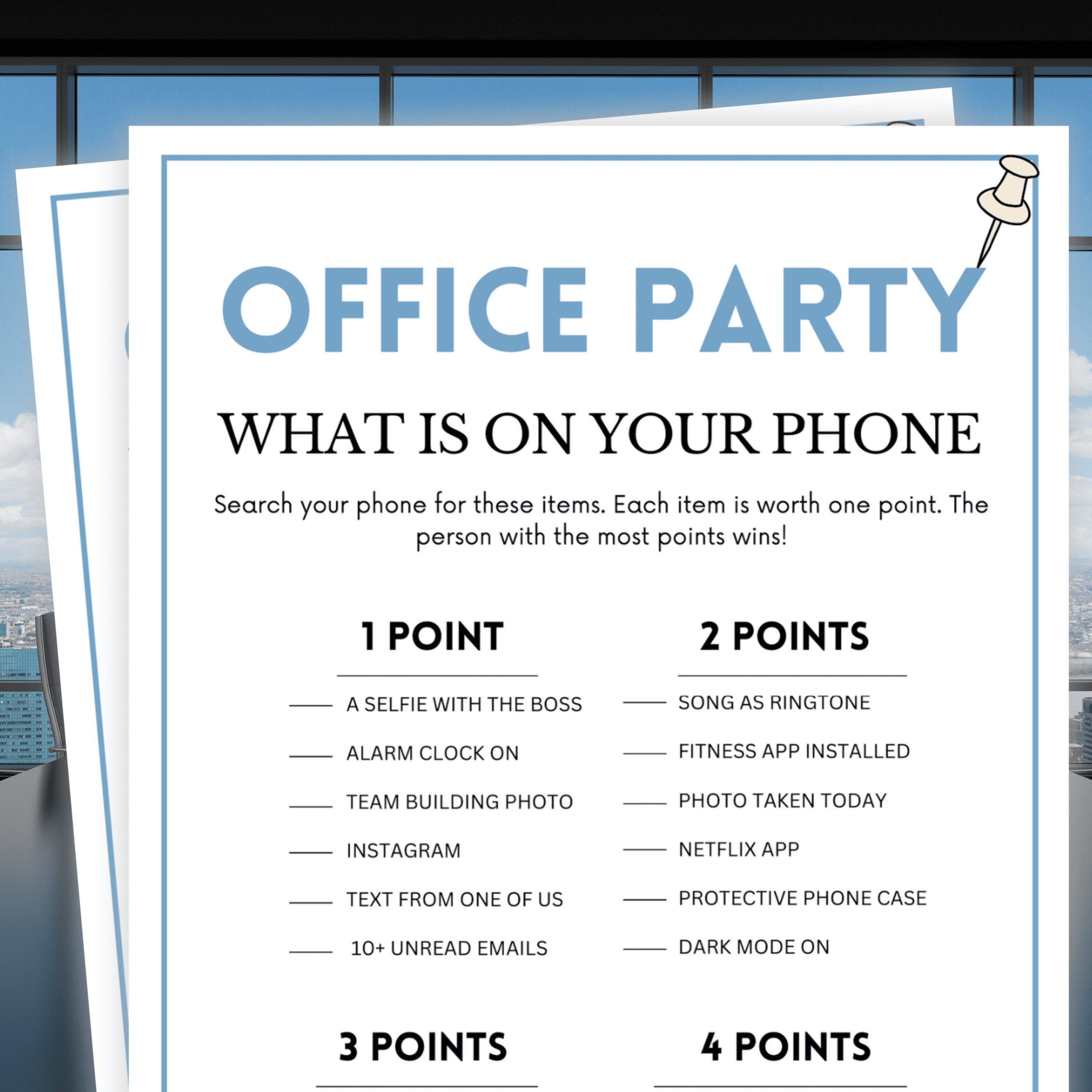 Office Party Games, What is on Your Phone, Office Games, Office Team ...
