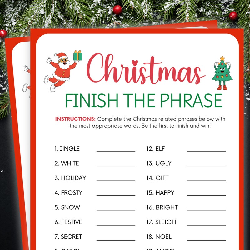 Christmas Phrases - Etsy