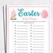 Easter Games, Easter A to Z Word Race, Printable A-Z Race, Easter ...